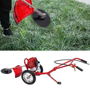 Lawn Mowers Gas Powered Hand Push Type Grass Cutter Garden Tool Lawn Mower Trimmer Gasoline Brush Cutter Two-Stroke Lawn Mower