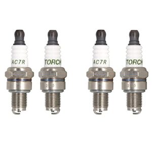 4pk torch ac7r spark plug replace for husqvarna 581362301, for ngk 3066/cmr7h,for champion 965/rz7c rz7ct10, for brisk tr14c tr14s, for autolite 4194, for tanaka 018-16005-20, for torch cmr7h, oem