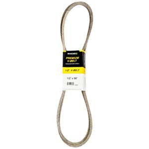 maxpower 347541 premium belt reinforced with kevlar fiber cords, 1/2″ x 98″ – (belt color vary)