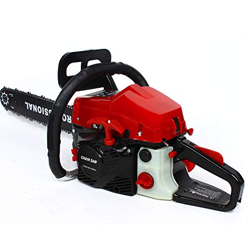 V Gas Chainsaw 62cc 2 Cycle,20" Gasoline Powered Chain Saw 2600W Engine Cutting,Handheld Cordless Chain Saw for Farm Garden Trees