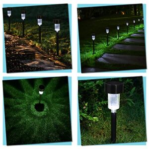 Foxdott Solar Lights Outdoor, 12Pack solar pathway lights outdoor, Waterproof, LED Landscape garden lights Solar Powered, Outdoor Lights Solar Garden Lights for Pathway, Walkway, Patio, Yard, Driveway