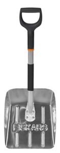 fiskars 1000740 snow light car shovel, black/silver