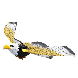 hanging flying bird luminous eagle with music repellent bird scarer garden decoration portable household gardening multi purpose outdoor supplies