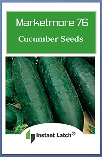 50 Marketmore 76 Cucumber Seeds | Non-GMO | Heirloom | Instant Latch Garden Seeds