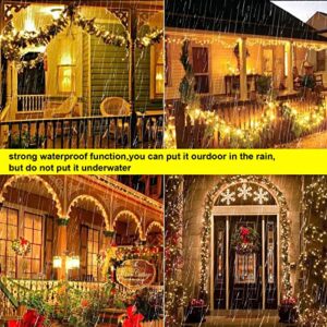 Solar String Lights Outdoor, 72ft 200 LED Solar Powered Fairy Lights with 8 Modes, Waterproof Solar Decoration Copper Wire Lights for Patio Yard Trees Garden Christmas Wedding Party (Warm White)