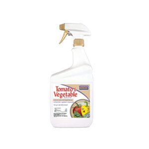 Bonide Tomato & Vegetable 3-in-1 Spray, Ready-to-Use, 32 oz, Pack of 4