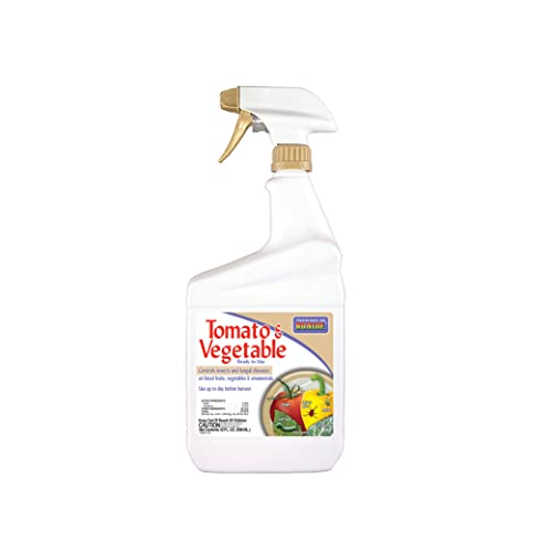 Bonide Tomato & Vegetable 3-in-1 Spray, Ready-to-Use, 32 oz, Pack of 4