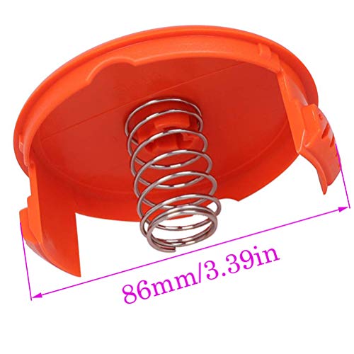 TOPEMAI AF-100 Spool Compatible with Black & Decker AF-100-3ZP, AF100,AF-100-BKP,AF-100-2,GH900 GH600 String Trimmer, 0.065" 30ft Trimmer Line Replacement (6 Spool + 1 Cap and Spring + 1 Goggles)