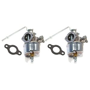 loluz 631921 carburetor compatible with tecumseh 632284 631070a h25 h30 h35 engines 30727 30604 grass tool carb lawn mower garden mechanical（2pcs）