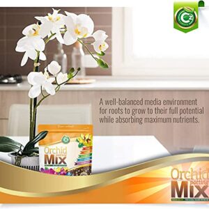 Organic Orchid Potting Mix - Made in USA - Premium Grade Recipe for Proper Root Development - Phalaenopsis, Cattleyas, Dendrobiums, Oncidiums and More! Fir Bark, Charcoal, Coconut Husk, Clay Pebbles