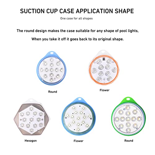 KIMWEI Never Lost Squid Suction Cup for Spa Lights, Hot Tub Lights and Shower Lights with 18pcs Suctions (2 Pack)