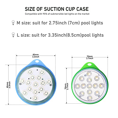 KIMWEI Never Lost Squid Suction Cup for Spa Lights, Hot Tub Lights and Shower Lights with 18pcs Suctions (2 Pack)