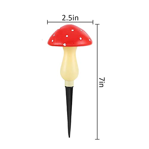 AUSAYE Solar Mushroom Lights, Garden Outdoor Decor Stuff, 8 Modes Waterproof Mushroom Night Light for Garden Pathway Landscape Yard Easter Pathway Halloween Xmas Decorations 3 Mushrooms Red