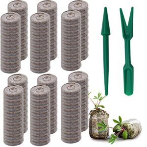 120 pcs peat pellet – 35mm plant pallet seedling soil block,plant starting plugs peat pellets bulk for plant starter pellet,transplanting growing garden flower vegetables