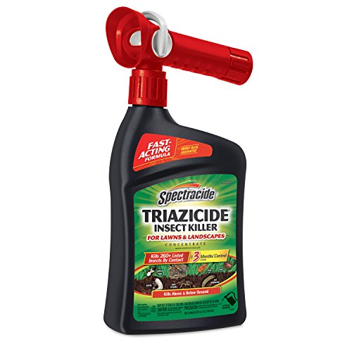 Spectrum Brands 61067 HG-61067 32Oz Rts Bug Free Spray, Hose, Silver Bottle & Spectracide Triazicide Insect Killer for Lawns & Landscapes Concentrate, Ready-to-Spray, 32-Ounce