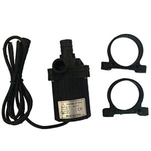 shysky tech micro dc water pump 12v 40a-1245, 620l/h, 4.5m, for garden fountain, submersible water pump