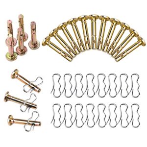 20 pcs shear pin and 20 pcs cotter pins for snowblower,apply to 738-04124 and 714-04040 snow blowers parts replacement