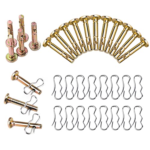 20 pcs Shear Pin and 20 pcs Cotter Pins for Snowblower,Apply to 738-04124 and 714-04040 Snow Blowers Parts Replacement