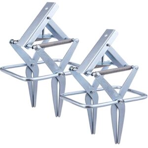 2 pcs mole traps,galvanized steel mole scissor trap,reusable mole gopher traps,mole killer,easy set mole eliminator trap for lawns