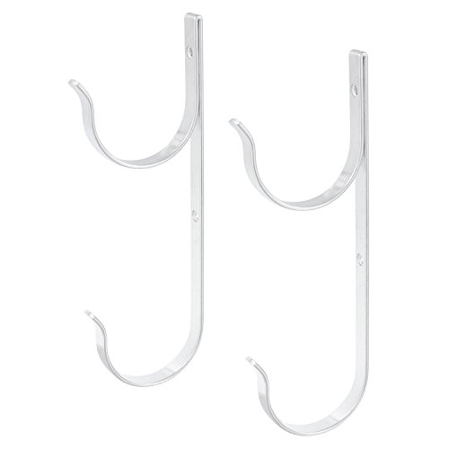 U.S. Pool Supply Set of 2 Aluminum Pool Hangers for Telescopic Poles - Store Poles with Nets, Vacuums, Hoses & Attachments