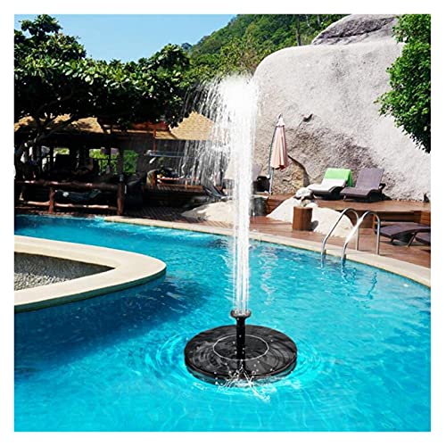 n/a Solar Powered Water Fountain Outdoor Pump Bird Bath Pond Waterfall Garden Decoration Pool Fountain with Floating Birdbath