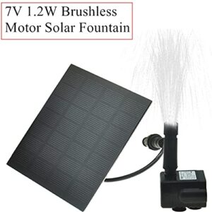 n/a Solar Power Floating Fountain Water Pump Brushless Motor Solar Fountain for Garden Pool Garden Solar Decorative Fountain