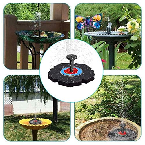 n/a Floating Solar Fountain Standing Floating Solar Bird Bath Water Pumps for Garden