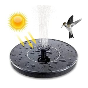 n/a solar fountain waterfall fountain pool pond bird bath solar panel powered fountain water pump lotus garden decoration (color : a, size : 13cm)