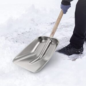 GANAZONO Hand Tools Automotive Tools Snow Shovel Stainless Steel Snow Shovel Without Handle Snow Removal Tool for Car Garden Camping Gardening Beach Digging Sand Mud Hand Tools Automotive Tools