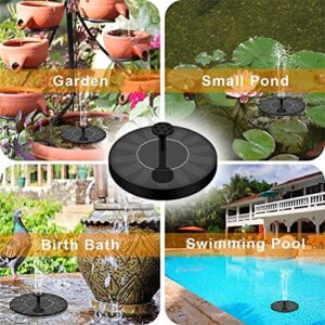 n/a Solar Floating Water Fountain Bird Bath Fountain Pump Pond Decoration Solar Powered Fountain Water Pump for Garden and Patio