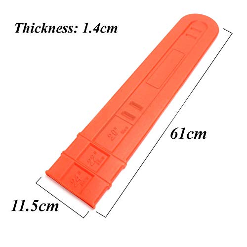 20" 22" 24" Orange Color Chainsaw Bar Cover Scabbard Universal Guide Plate Garden Grass Cutter Tool Parts