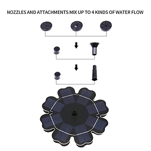 n/a Mini Solar Powered Bird Bath Water Fountain Garden Pool Outdoor Solar Panel Kit Floating Water Pumps