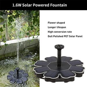 n/a Mini Solar Powered Bird Bath Water Fountain Garden Pool Outdoor Solar Panel Kit Floating Water Pumps