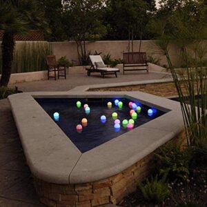 BLUEYE Floating Pool Lights, 3-Inch Rechargeable Orb Light, Remote Control, Inground/Above Ground Pool Accessories,Holiday Display Decoration