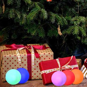 BLUEYE Floating Pool Lights, 3-Inch Rechargeable Orb Light, Remote Control, Inground/Above Ground Pool Accessories,Holiday Display Decoration