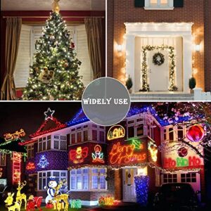 White Christmas String Lights Solar Powered Outdoor Waterproof, 240 LED Solar Fairy Lights 78.8Ft 8 Modes Twinkle Solar Mini Lights Mini Remote Timer for Garden Patio Home Party Christmas Decorations