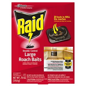 Raid Double Control Large Roach Bait, 8 CT (Pack of 3)