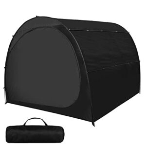 h&zt bike storage tent outdoor bike cover waterproof lawn mower garden tools shed (b4-6.5′ x 5.3’x 5.3′)