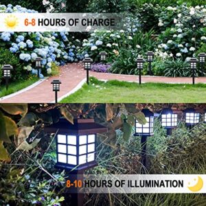 WILUX Solar Outdoor Lights 12 Pack, Solar Pathway Lights Waterproof, 8-10 Hours Long-Lasting LED Landscape Lighting, Solar Garden Lights, Solar Lights for Walkway, Path, Driveway, Yard, Patio & Lawn