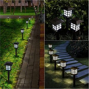 WILUX Solar Outdoor Lights 12 Pack, Solar Pathway Lights Waterproof, 8-10 Hours Long-Lasting LED Landscape Lighting, Solar Garden Lights, Solar Lights for Walkway, Path, Driveway, Yard, Patio & Lawn