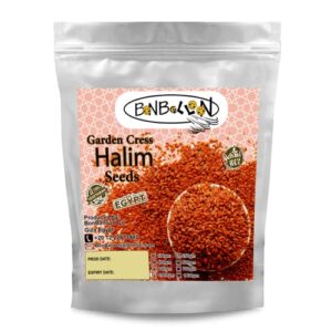 bonballoon (14 oz / 400 gm) organic herbal garden cress seed seeds lepidium sativum halim chandrashoor chandrasur cresson de fontaine for agriculture & health حب الرشاد