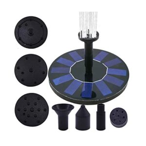 lukeo solar powered fountain pump easy assemble solar bird bath fountain pump for pond pool garden spray water decor