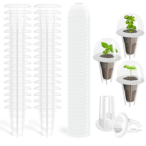 FAFAGRASS Grow Baskets Seed Pods and Domes Fit Hydroponics Growing System, Plant Growing Containers for Hydroponic Garden，30 Pack