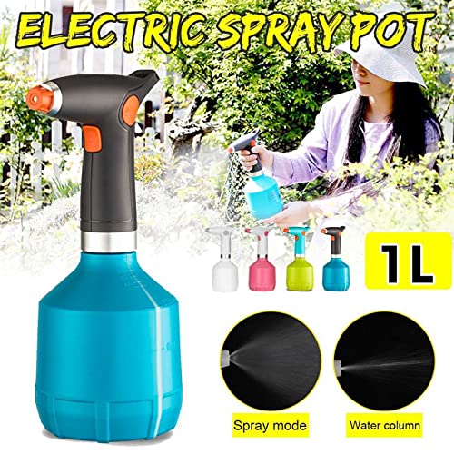 Electric Spray Bottle， 1L Electric Plant Spray Bottle Automatic Watering Fogger USB Garden Tool Handheld Garden Sprayer Electric Fogger Watering Can (Color : 1)