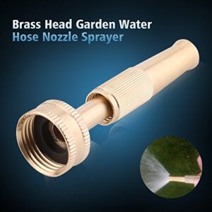 Spray Nozzle, Adjustable Brass High Pressure Garden Hose Sprayer 1 Male Connector Water Head Washer,for Watering Plants Lawn Washing Car Pets Dripper Irrigation Drip Car