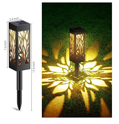 Fiveshops 8 PCS Solar Pathway Light, Garden Lights Solar Powered Lights, Waterproof Solar Ornament Lights for Patio, Yard, Pathway Dusk