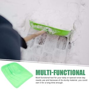 Zerodeko Metal Pooper Scooper Ice Snow Shovel Head Replacement Ice Remover Snow Remove Attachment Head Snow Removal for Gardening Cleaning Garden Beach Ash Shovel