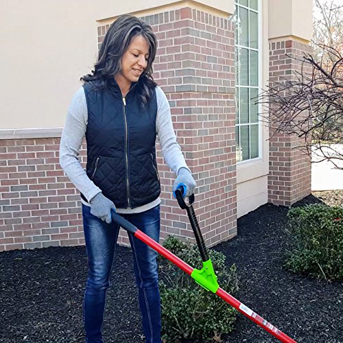 The Rah Handle! A Universal Ergonomic Back Saving Lefty Or Righty, Secondary Handle For Snow Shovels, Rakes, and Other Gardening Or Construction Tools.