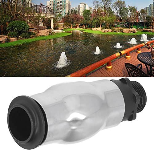 304 Stainless Steel Fountain Nozzle, Water Spray Head G1 Male Thread Frothy Foam Jet Fountain Nozzle for Garden Pond Lake Landscaping Use