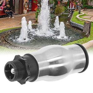 304 Stainless Steel Fountain Nozzle, Water Spray Head G1 Male Thread Frothy Foam Jet Fountain Nozzle for Garden Pond Lake Landscaping Use